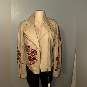 Blank NYC | Jackets & Coats | Blank Nyc Embroidered Floral Leather Jacket | Poshmark